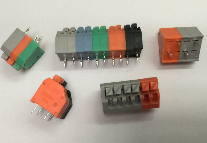 Color barrier terminal blocks, colorful terminal blocks, 9.5mm pitch ...