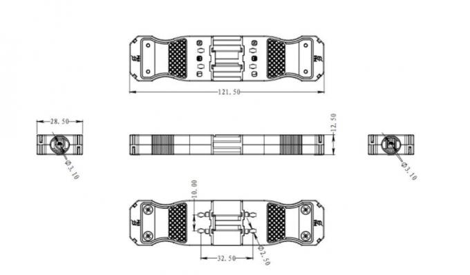 UL Cable Plug 3way PS2 Male And Female Wire Connectors GST18