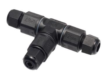 Contact Resistance 20mΩ Black Waterproof Cable Connector Effective ...