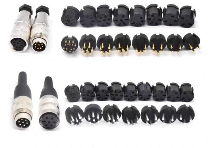 Male / Female Electric Cable Connector Waterproof IP67