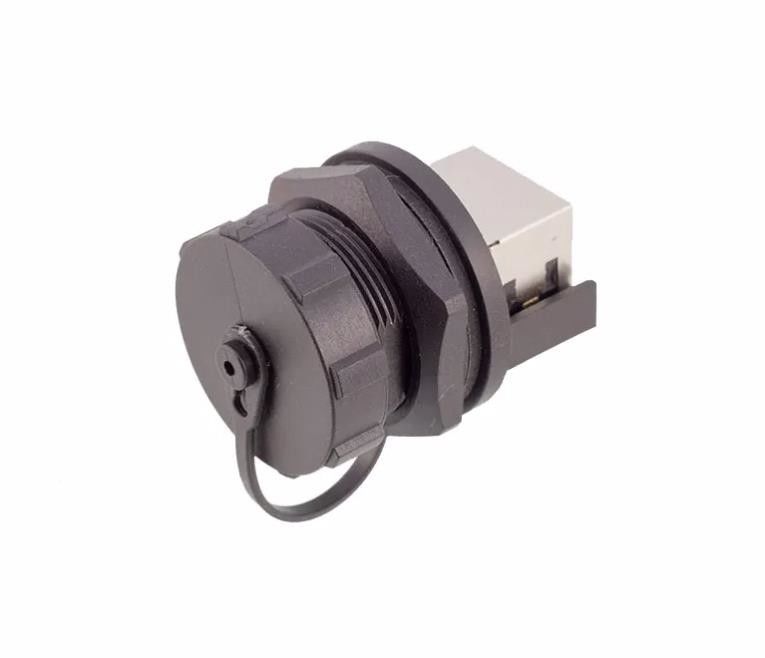 RJ45 CAT6 / 5 Panel Mount Cable IP67 Waterproof Connector Female To ...