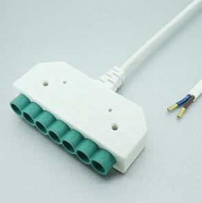 Nylon66 24V 10A IP54 LED Connector Distributor 6 Way