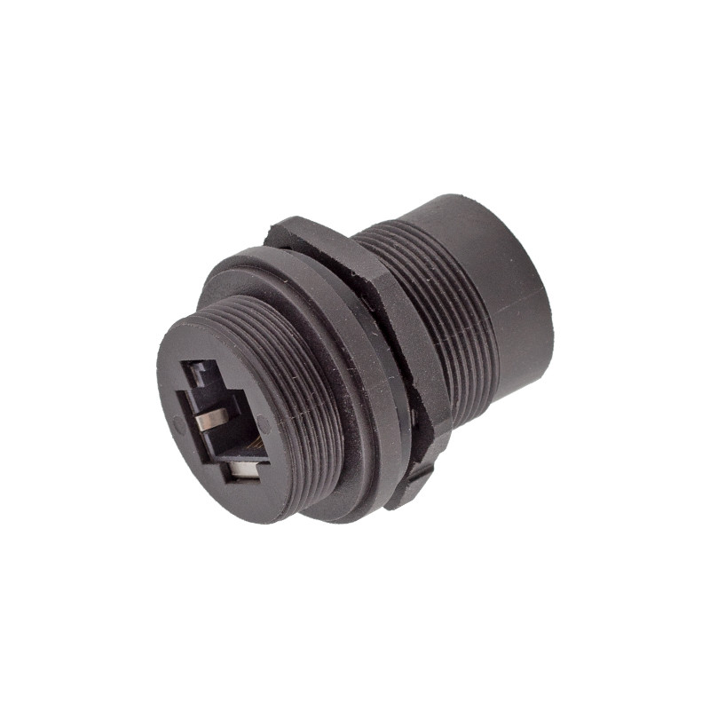 Net Female Base Waterproof Electrical Cable Connector RJ45 IP67 CAT5e CAT6