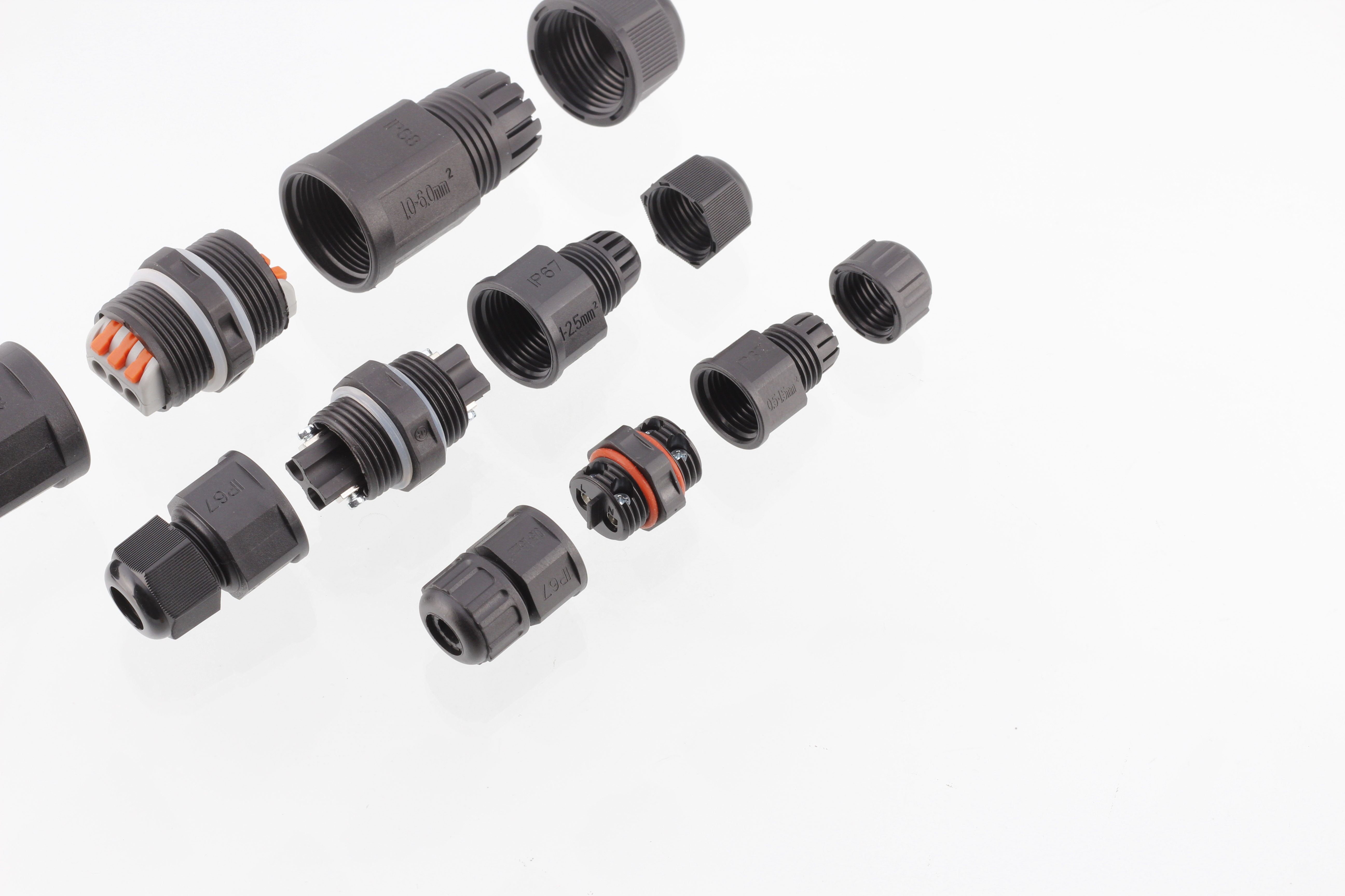 IP67 Waterproof Electrical Connector For Cable Connections 1500V ...