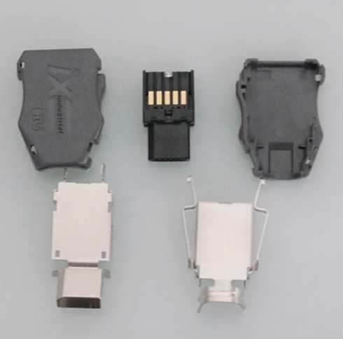 Industrial Ethernet Cable Plug Ix Industrial Hirose HRS Connector IX40G-B-10S-CV-7.0