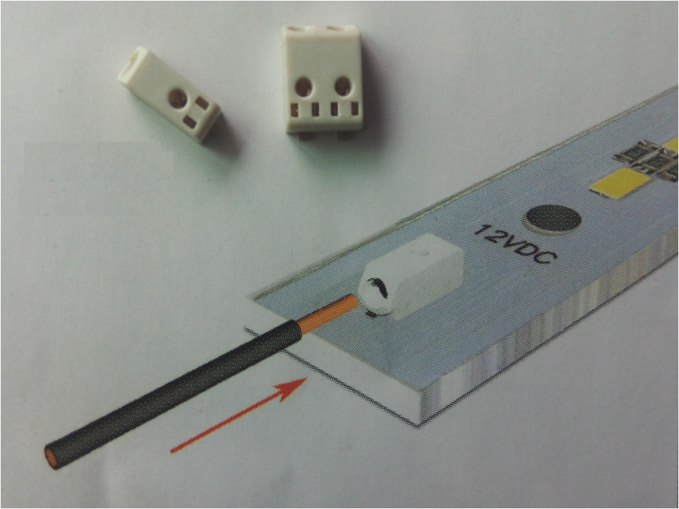 2052 Led Light Connectors Copper TIN Coating PPA UL94V-0 Housing