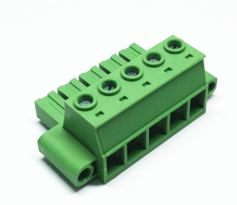 RD2EDGSKM 7.62mm pitch with flange 400V 32A pcb pluggable terminal block