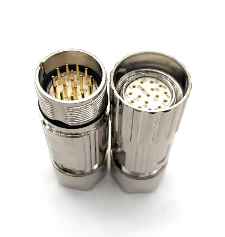 Siemens IP67 Waterproof Male Female 12 Pin M23 Circular Connector Etype ...