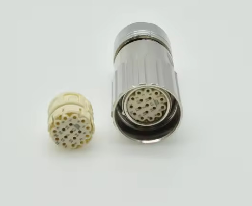M23 17pin Electrical Waterproof Male And Female IP67 Signal Connector