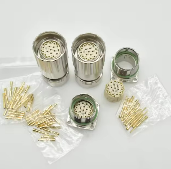 M23 17pin Electrical Waterproof Male And Female IP67 Signal Connector